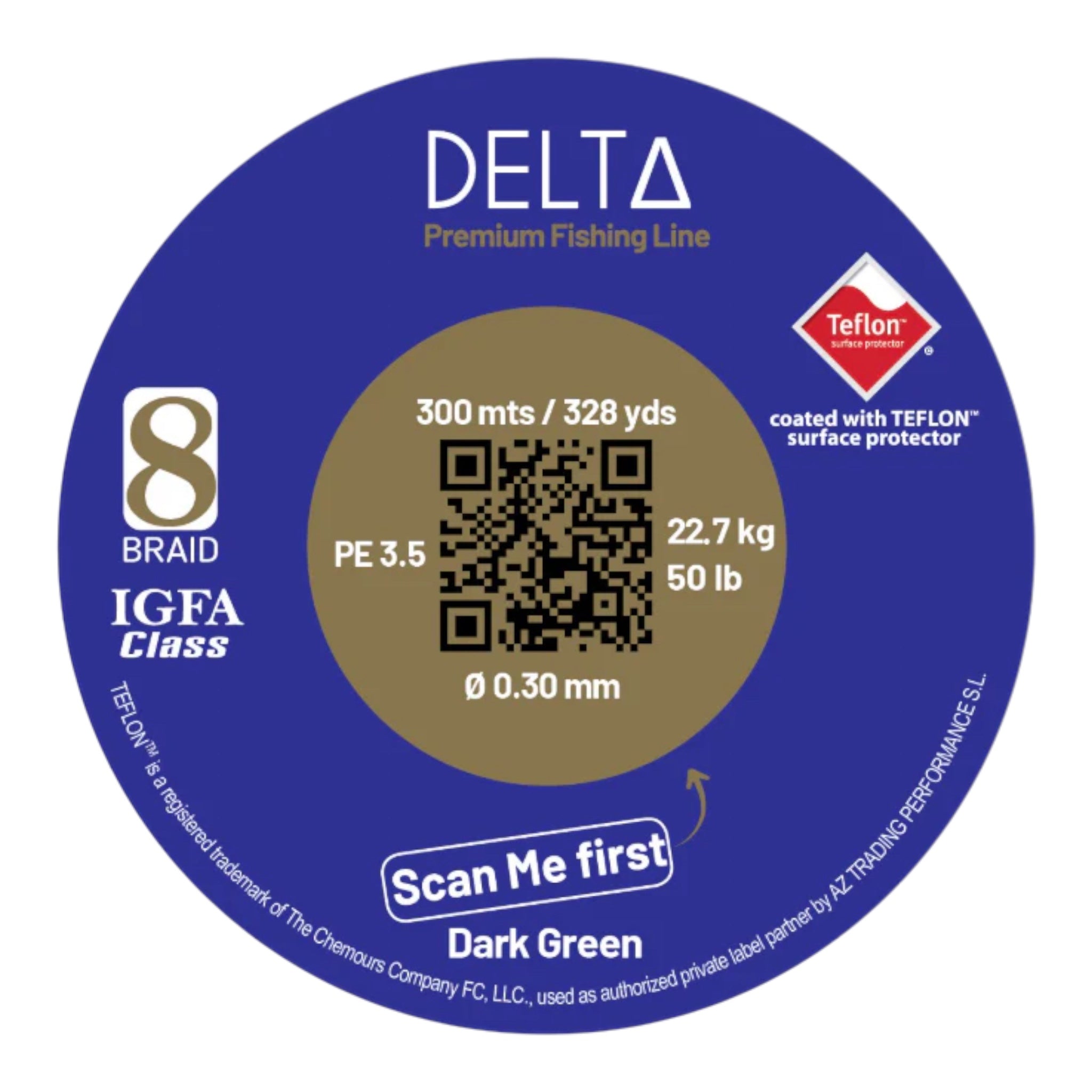DELTA 8X Green Braided Line – Three Rivers Tackle