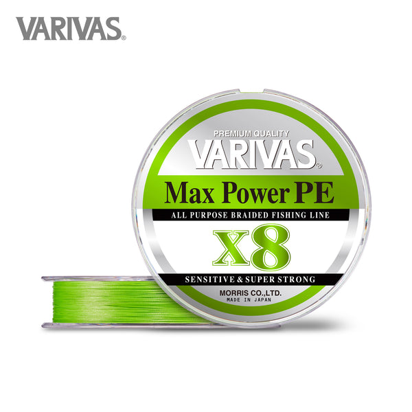 VARIVAS Max Power PE Lime Green Braided Line - 219 Yds – Three Rivers ...